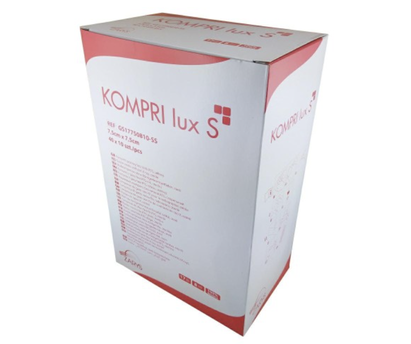 Kompresy gazowe JAŁOWE 17N 8W 7,5x7,5cm KOMPRI LUX S (20blistrów x ...